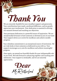 Joyful Thank You A4 Template | PosterMyWall