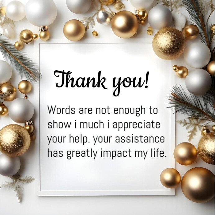Copy of White Joyful Thank You Note Instagram Post | PosterMyWall