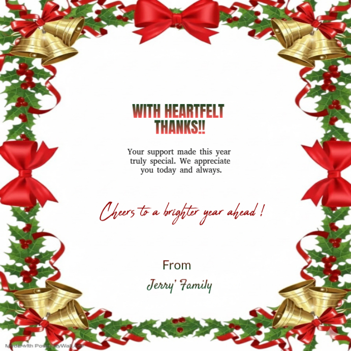 White Joyful Thankful Instagram Post Template | PosterMyWall