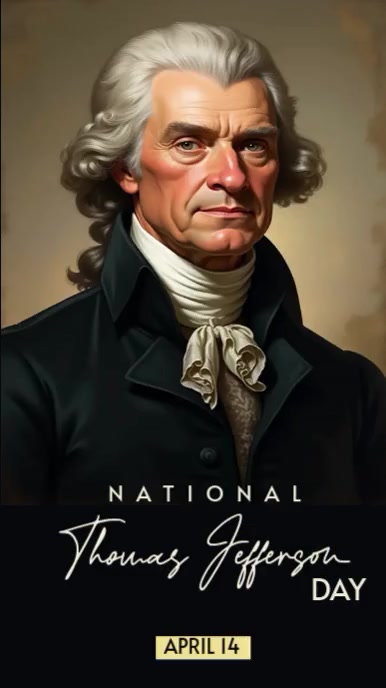 White Joyful Thomas Jefferson Day Instagram Story Template | PosterMyWall