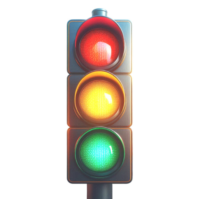 White Joyful Traffic Light Instagram Post Templat | PosterMyWall