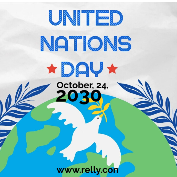 Plantilla de White Joyful United Nations Post Instagram Post | PosterMyWall
