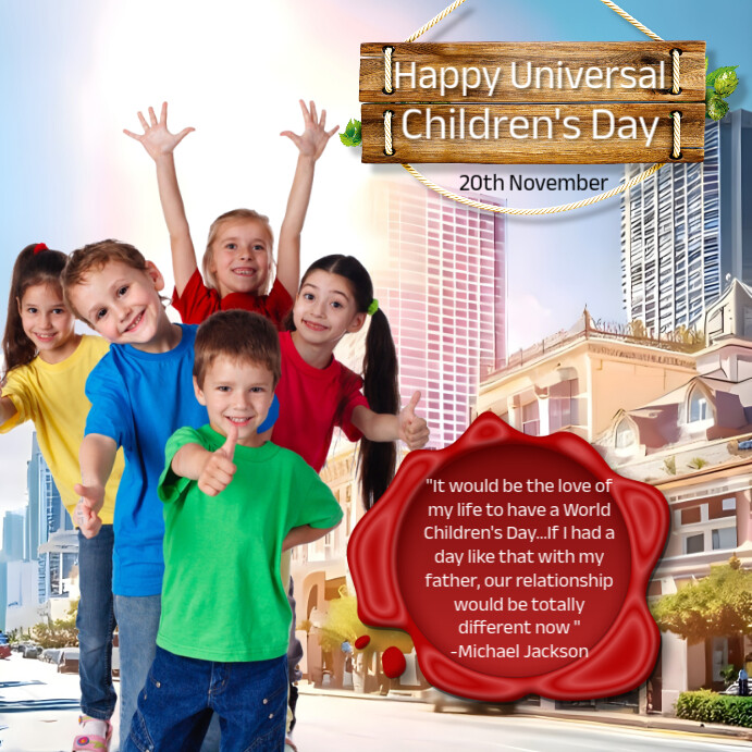 Copy of White Joyful Universal Children's Day Instagram Post | PosterMyWall