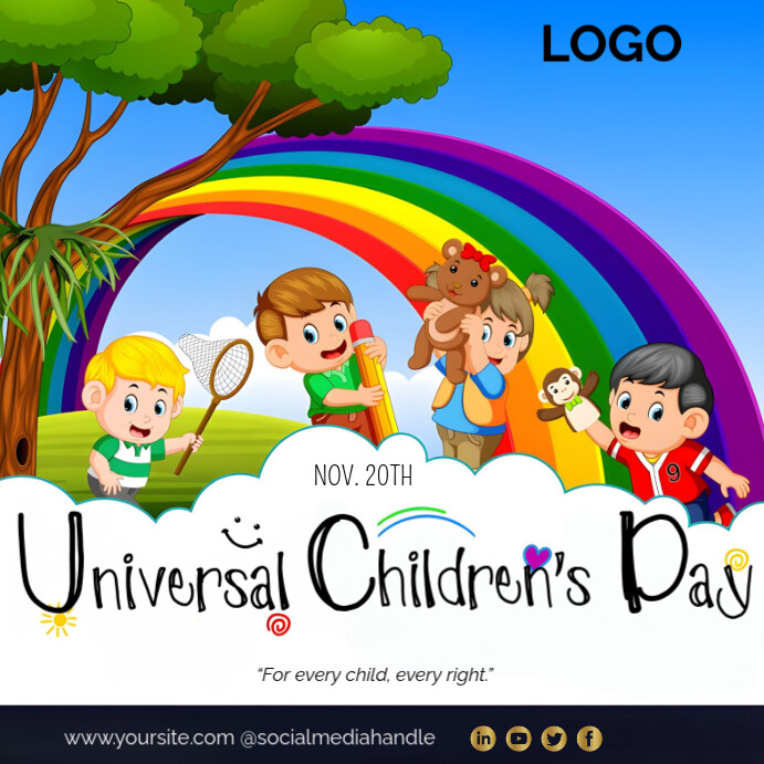 Copy of White Joyful Universal Children's Day Instagram Post | PosterMyWall