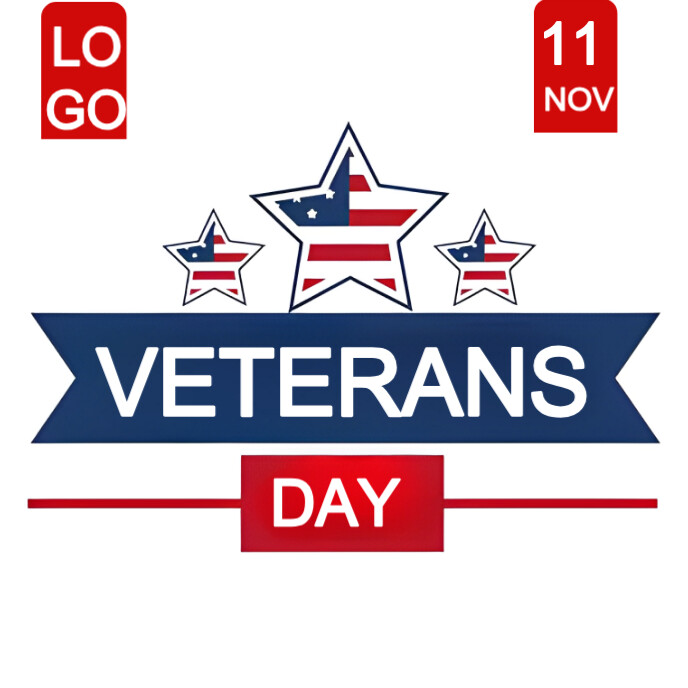 Plantilla de White Joyful Veterans Day Album Cover | PosterMyWall