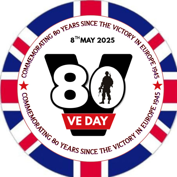 Copy of White Joyful Victory In Europe Day Instagram Post | PosterMyWall