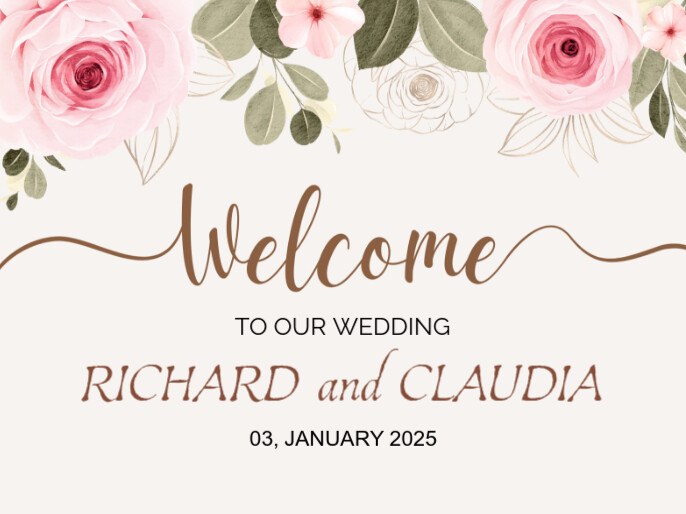 White Joyful Wedding Invitation Welcome Cards Presentation Template ...