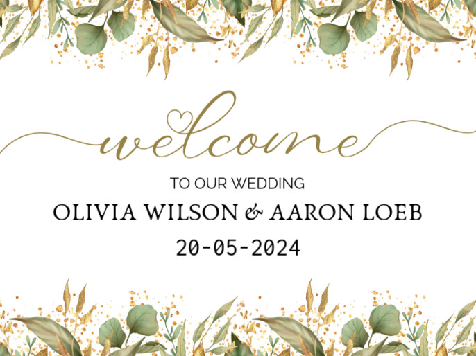 White Joyful Welcome And Wedding Invitation Card Presentation Template ...