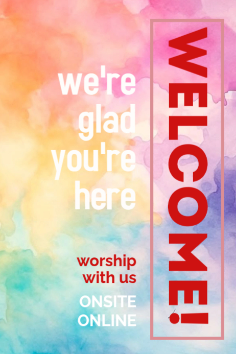 Copy of White Joyful Welcome Poster | PosterMyWall