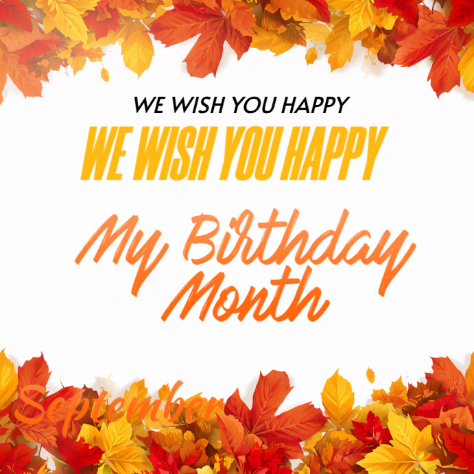 Copy of White Joyful Welcome September Template Instagram Post ...