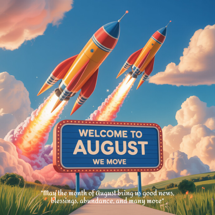White Joyful Welcome To August Rocket Launch Theme – Motivational New ...