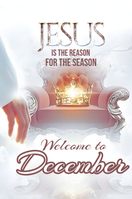 Copy of White Joyful Welcome To December Flyer Poster | PosterMyWall