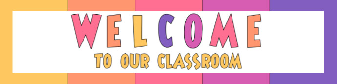 White Joyful Welcome To Our Classroom Google Classroom Banner Template ...