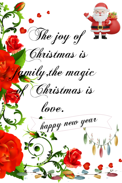 White Joyful White Merry Christmas Poster Template | PosterMyWall