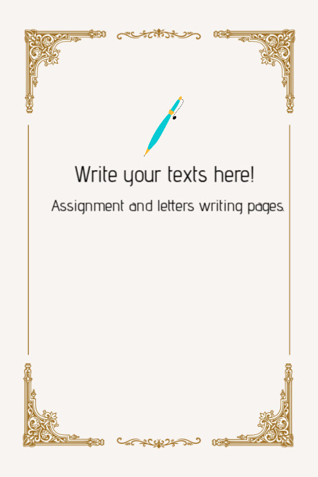 White Joyful White Papers For Assignment And Letters Writing Poster ...