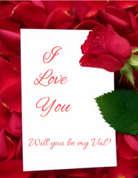 Will You Be My Valentine Card Template | PosterMyWall