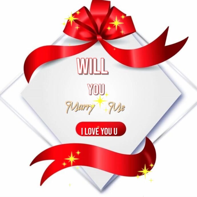 White Joyful Will You Marry Me Instagram Post Template | PosterMyWall