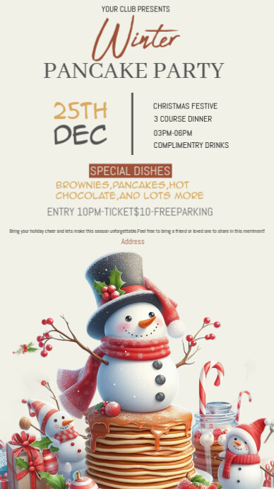 White Joyful Winter Instagram Story Template | PosterMyWall