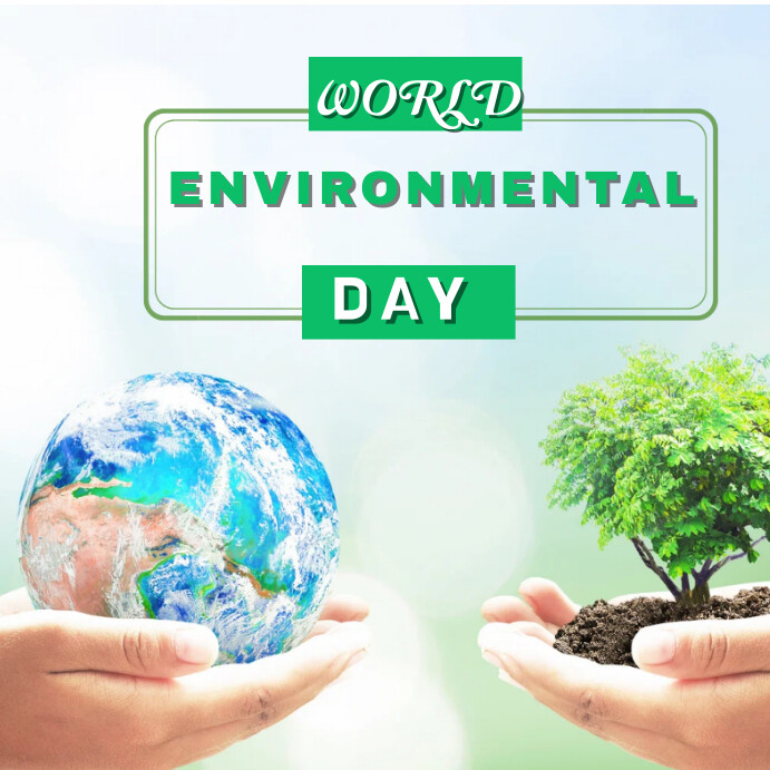 White Joyful World Environmental Day Instagr Template | PosterMyWall