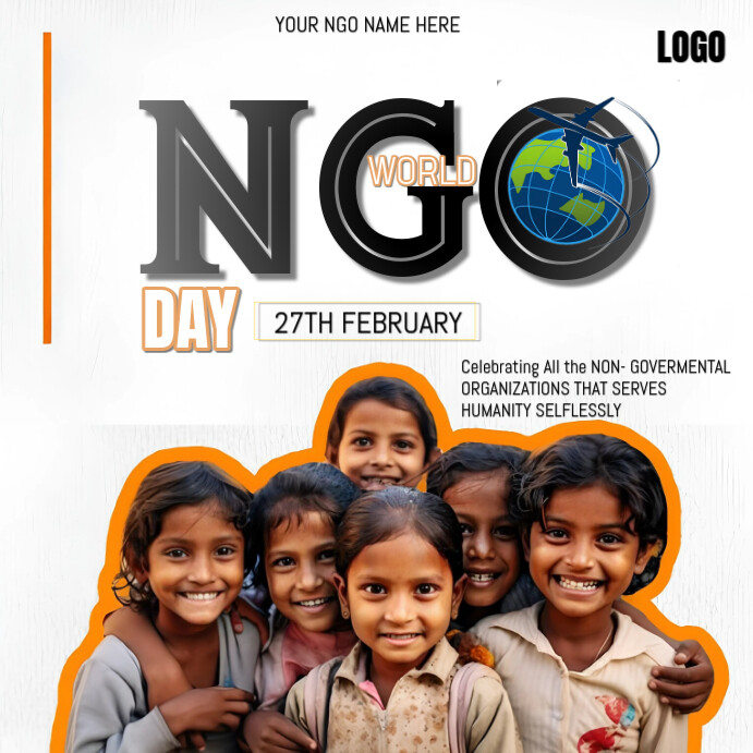 Copy of White Joyful World Ngo Day Instagram Post | PosterMyWall