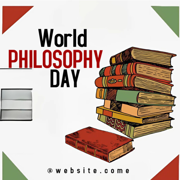 Copy of White Joyful World Philosophy Day Instagram Post | PosterMyWall