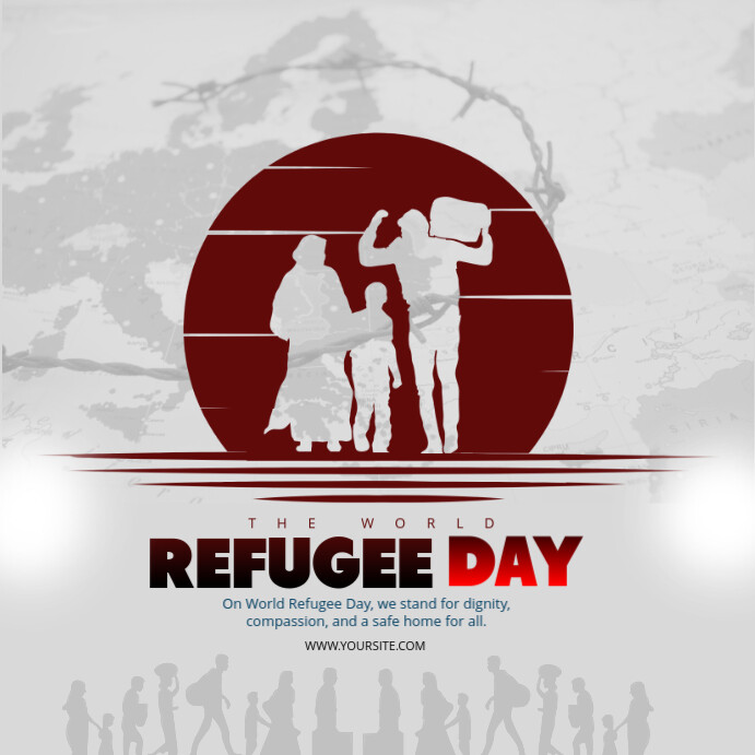 Copy of White Joyful World Refugee Day Instagram Post | PosterMyWall