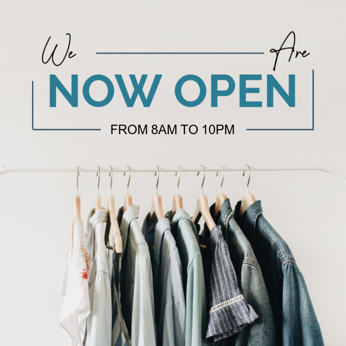 White Joyful Yes We Are Open Now Instagram Posts Instagram Post ...