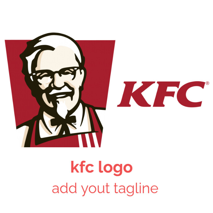 White Kfc Logo Template | PosterMyWall