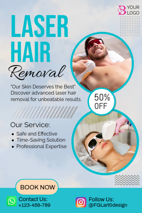 Copy of White Laser Hair Removal 2024 Poster | PosterMyWall