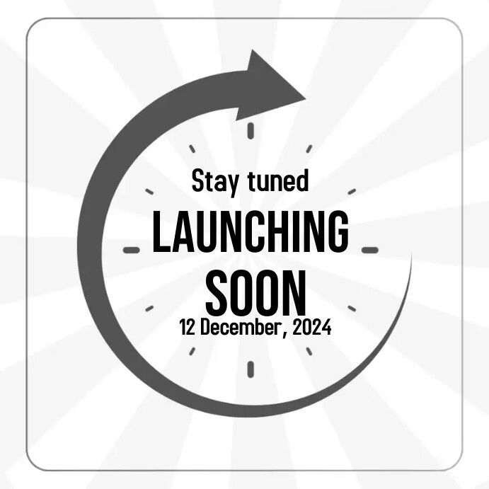 White Launching Soon Instagram Post Template | PosterMyWall