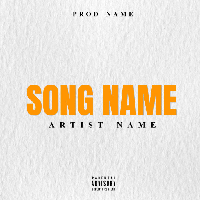 White Leather Texture Mixtape Cover Album Cover Template | PosterMyWall