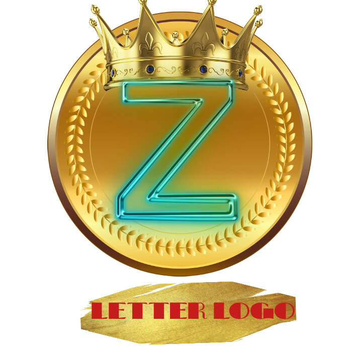 White Letter Logo Template | PosterMyWall