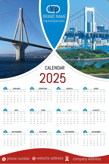 Copy of White List-based 2025 Calendar Poster | PosterMyWall