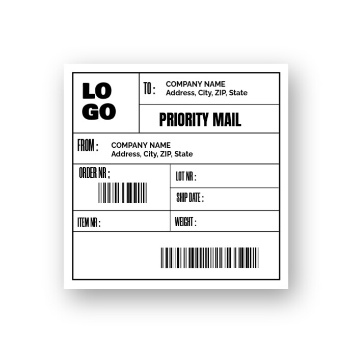Copy of White List-based Address Label Templates Instagram Post ...