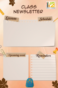 White Class Newsletter Flyers Template | PosterMyWall