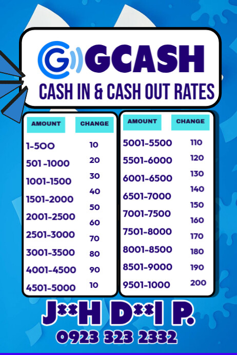 Copy of White List-based Gcash Services Poster | PosterMyWall