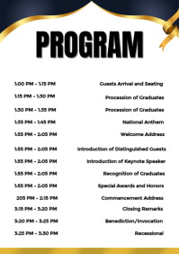 337+ Free Graduation Program Templates | PosterMyWall