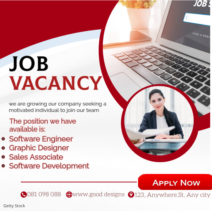 White List-based Job Vacancy Poster Template Instagram Post | PosterMyWall