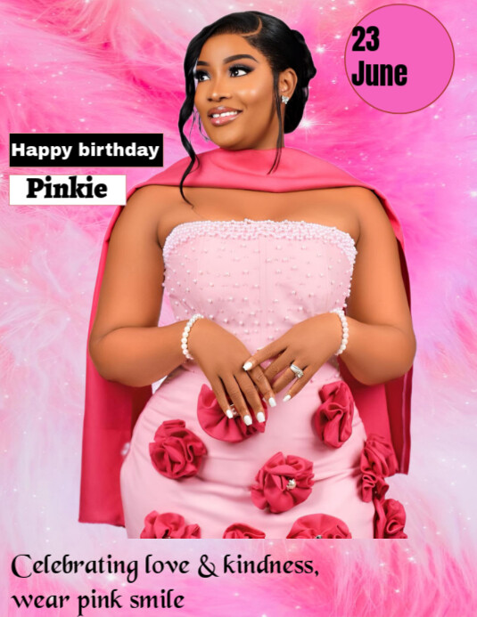 White List-based June Birthday Celebration Flyer (us Letter) Template ...