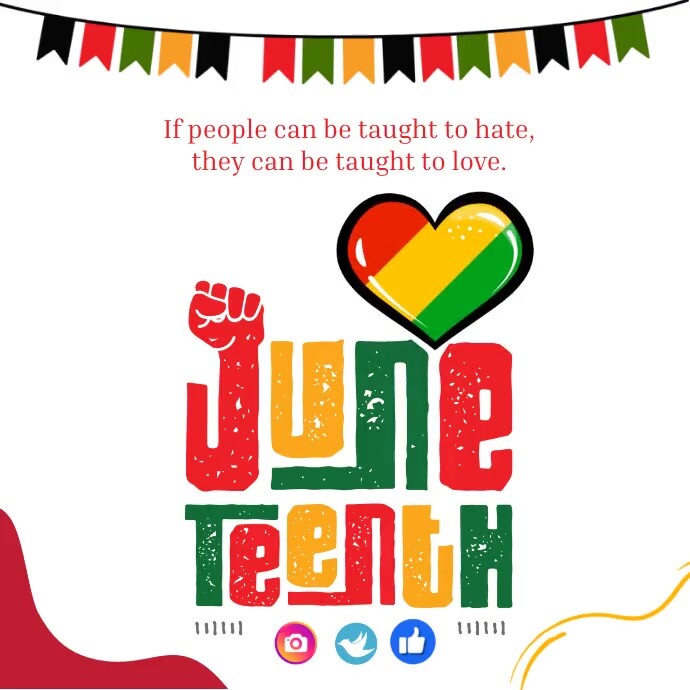 White List-based Juneteenth Inspirational And Template | PosterMyWall