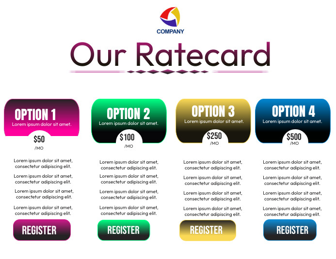 Copy of White List-based Our Rate Flyer (us Letter) | PosterMyWall