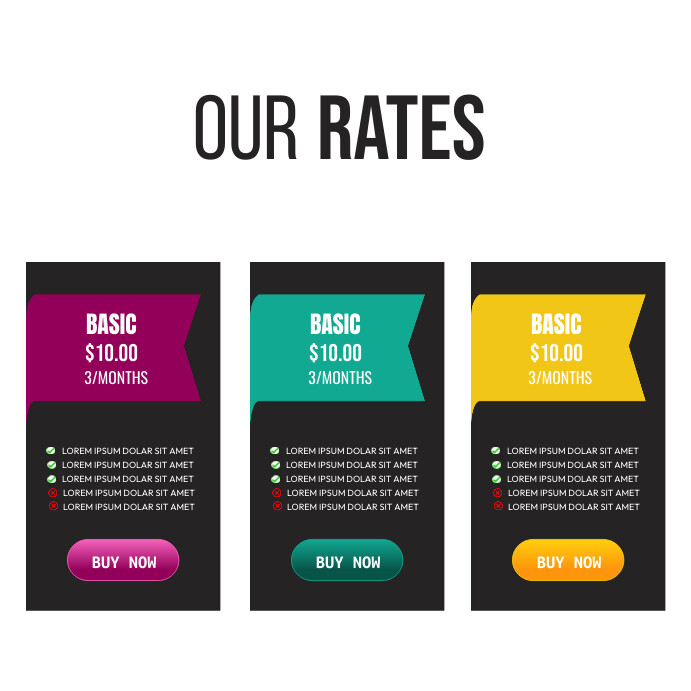 White List-based Pricing Instagram Post Template | PosterMyWall