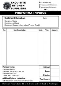 6 Free Templates for 'Proforma invoice template' | PosterMyWall