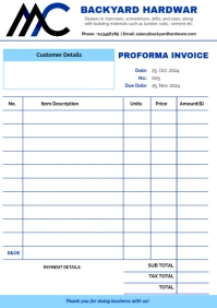 6 Free Templates for 'Proforma invoice template' | PosterMyWall