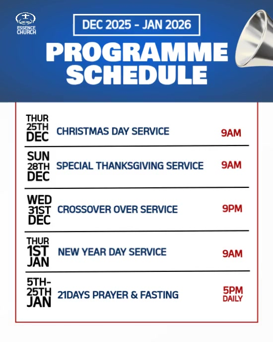 White List-based Programme Schedule Template Instagram Portrait ...