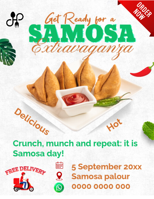 Copy of White List-based Samosa Day Flyer (us Letter) | PosterMyWall