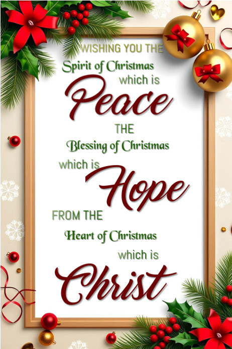 White List-based Spirit If Christmas Wishes Poster Template | PosterMyWall