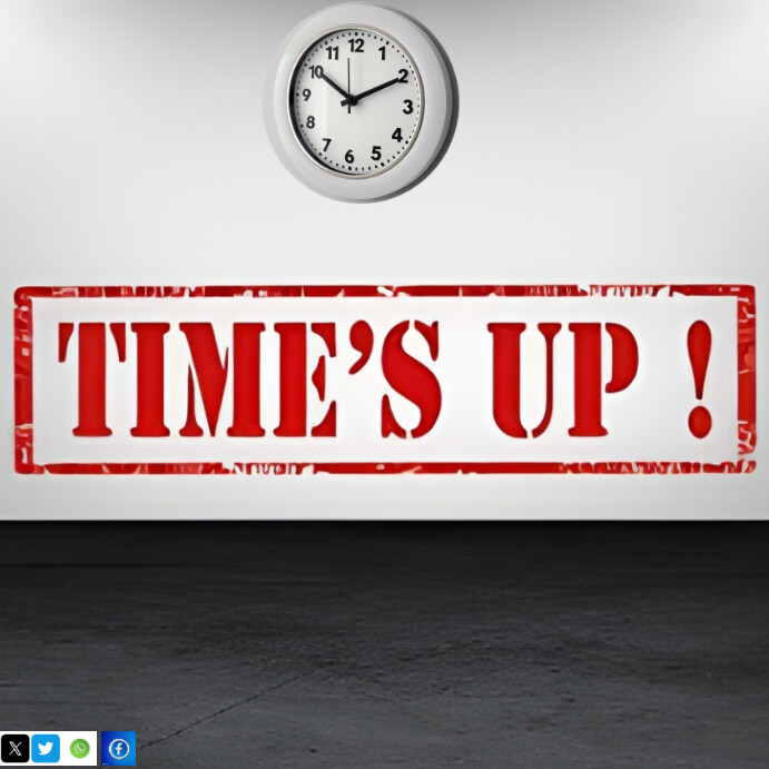 Copy of White List-based Time Up Instagram Post | PosterMyWall