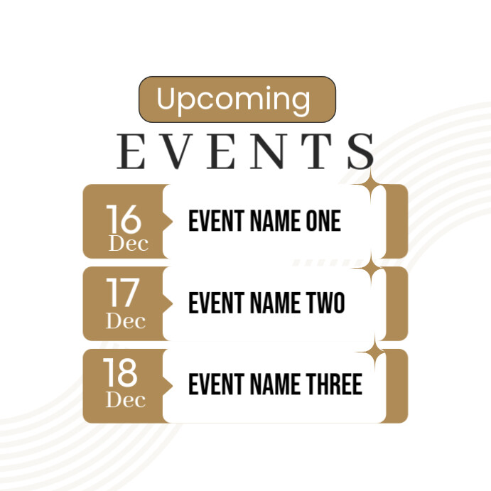 White List-based Upcoming Event Instagram Post Template | PosterMyWall