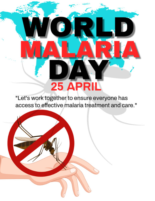 Copy of White List-based World Malaria Day Flyer (us Letter) | PosterMyWall